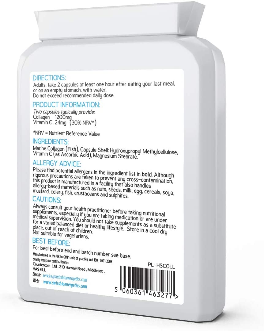 Marine Collagen 600mg 60 Capsules – Highly Bioavailable Naticol ...