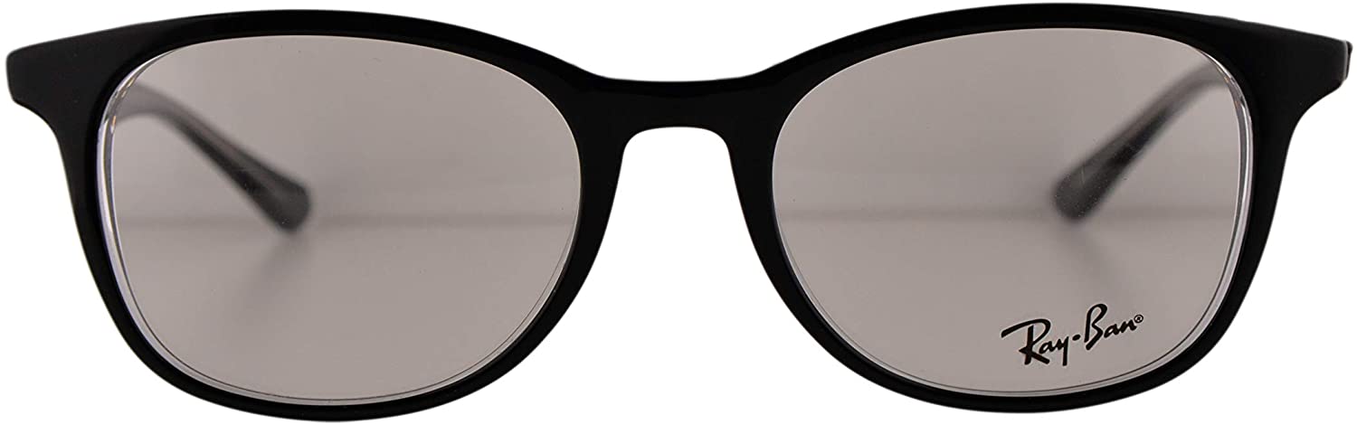 Ray-Ban RB 5356 Eyeglasses 52-19-145 Black Transparent w/Demo Clear ...