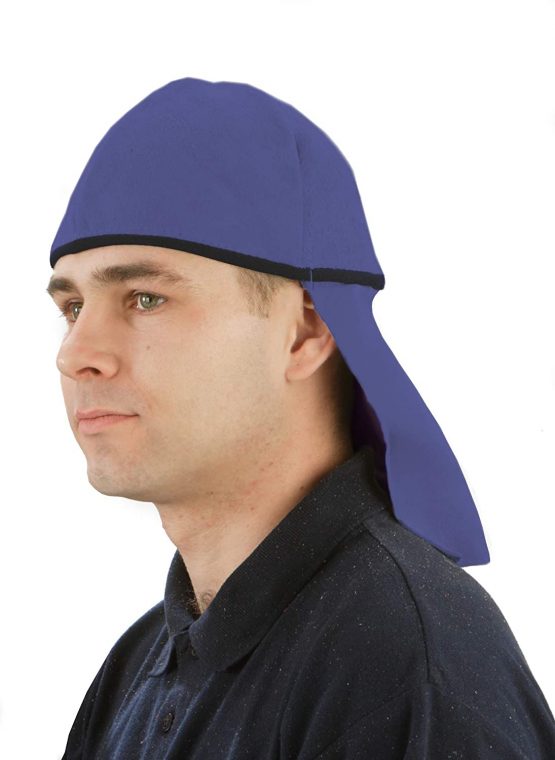 TUSKER INDUSTRIAL SAFETY Leather Skullcap with Back Flap, Heavy Duty ...