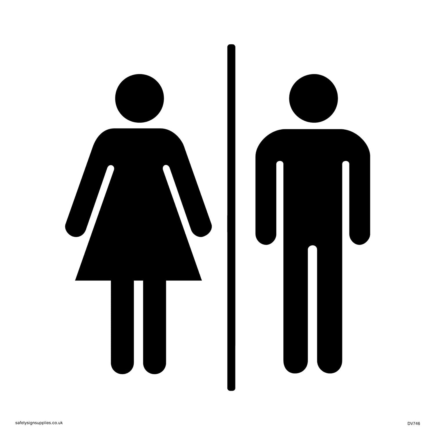 Viking Signs DV746-S15-1M Male & Female Toilet Symbols Only – Door Sign ...