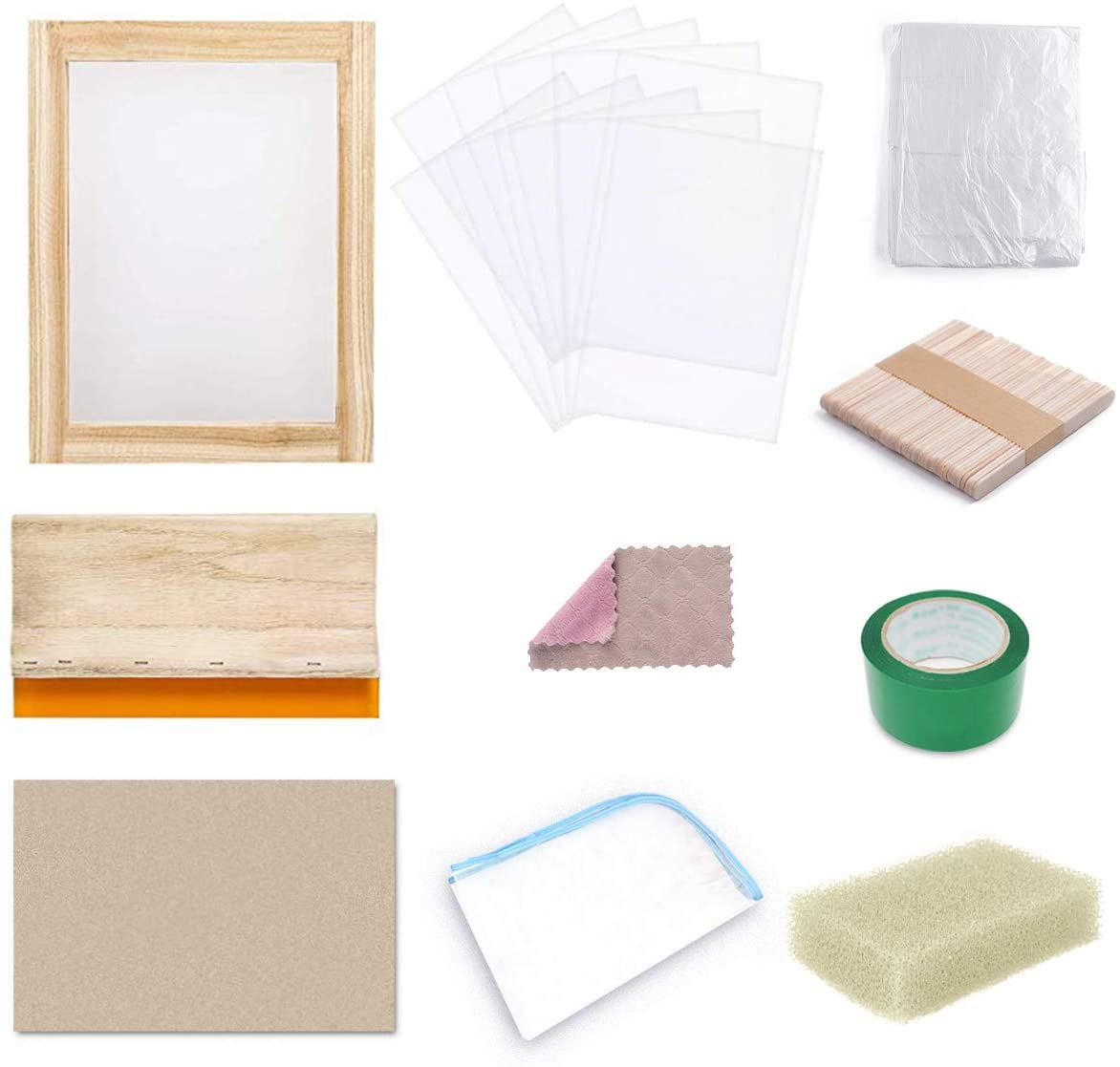 Screen Printing, Silk Screen Kit a Set of 68, Durable and Safe Screen ...