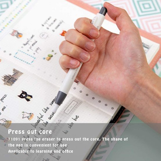 8Pcs Pencil Retractable Click Eraser with 12Pcs Refill Erasers ...