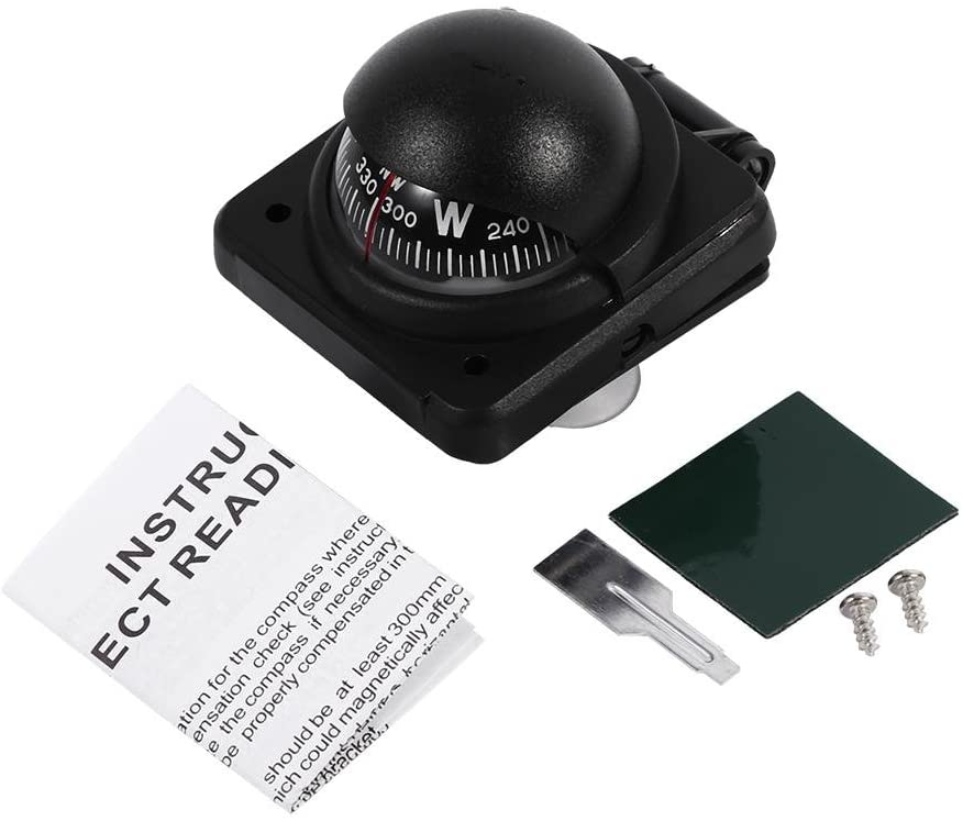 Digital Compass Car Mount Compass Black Compass for Windshield for Car ...