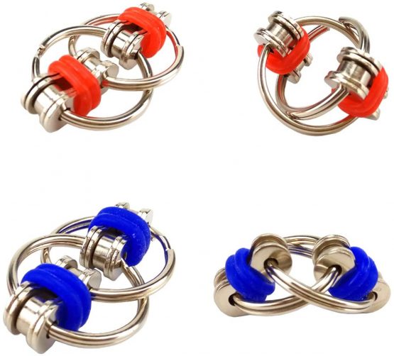 OundarM Silent Fidget Toys Flippy Chain Pea Pod and Marble Fidget ...