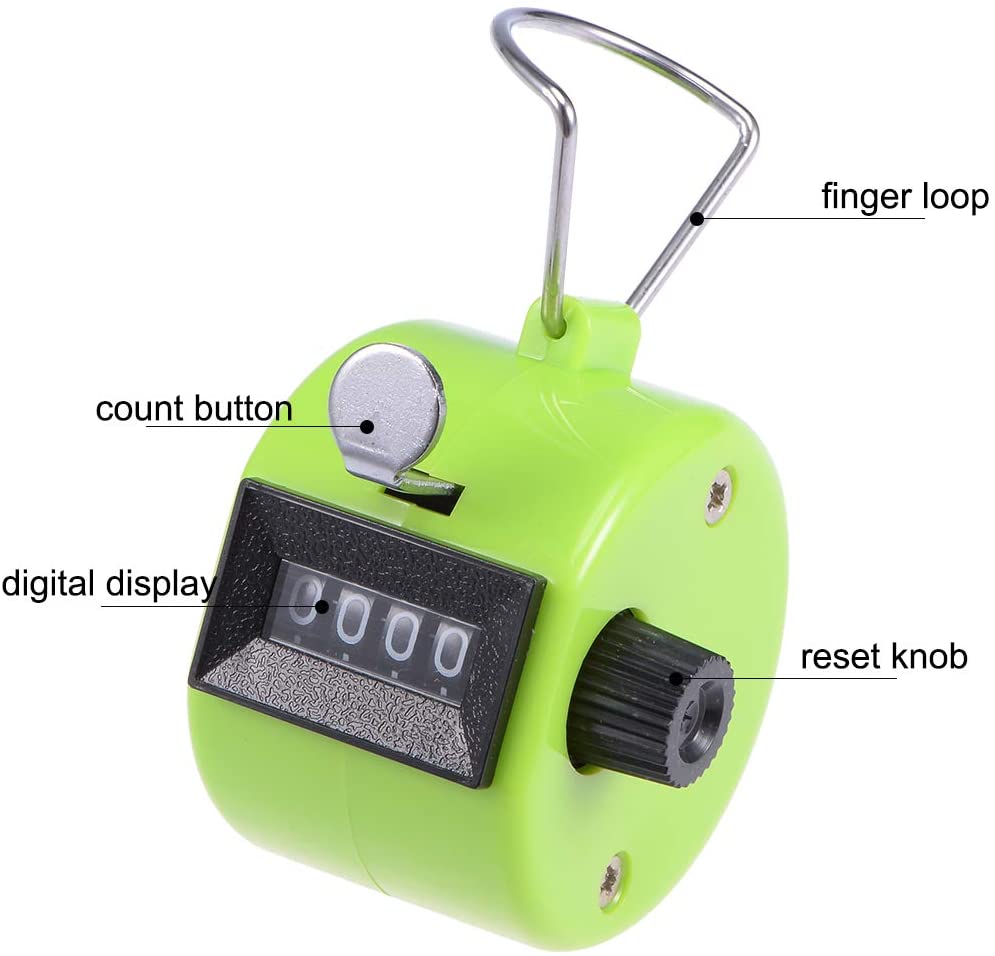 sourcing map Round Base Hand Tally Counter Tally Counter Mechanical ...