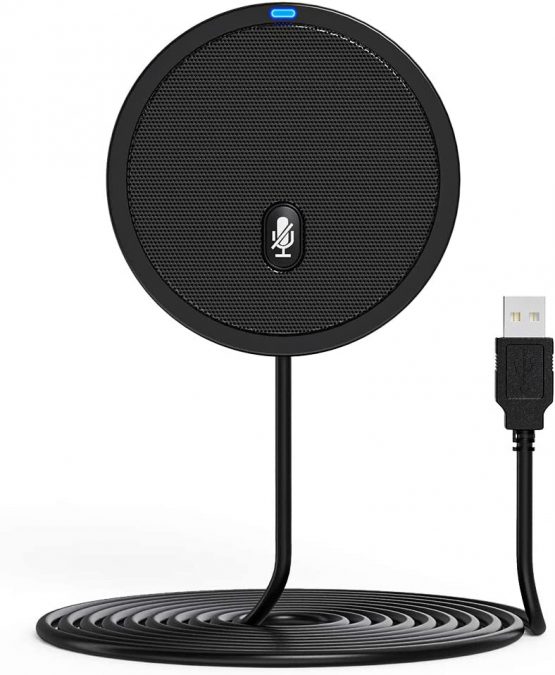 Ankuka Conference USB Microphone, Portable Stereo Omnidirectional ...