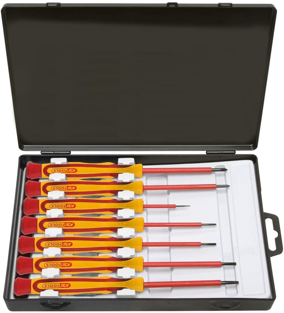 KS Tools 500.6165 Insulated precision screwdriver set, 7 pcs – BigaMart