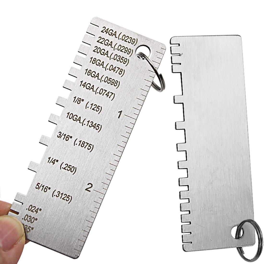 Sheet Metal Gauge Stainless Steel Welding Gage Plated Size Inspection ...