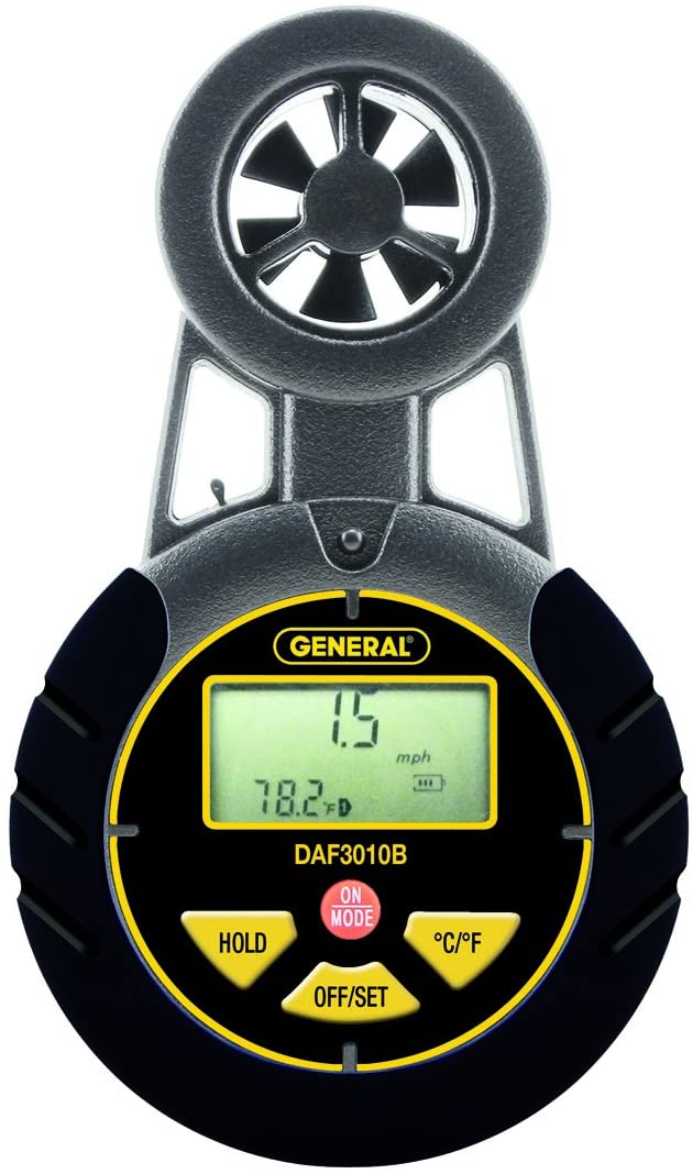 General Tools DAF3010B Airflow Seeker Digital Airflow Meter – BigaMart