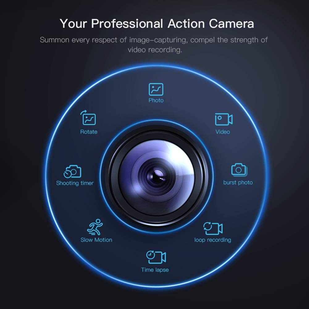 APEMAN A100 Sports Camera, 4K/50fps Wi-Fi 20MP Digital Action Camera ...