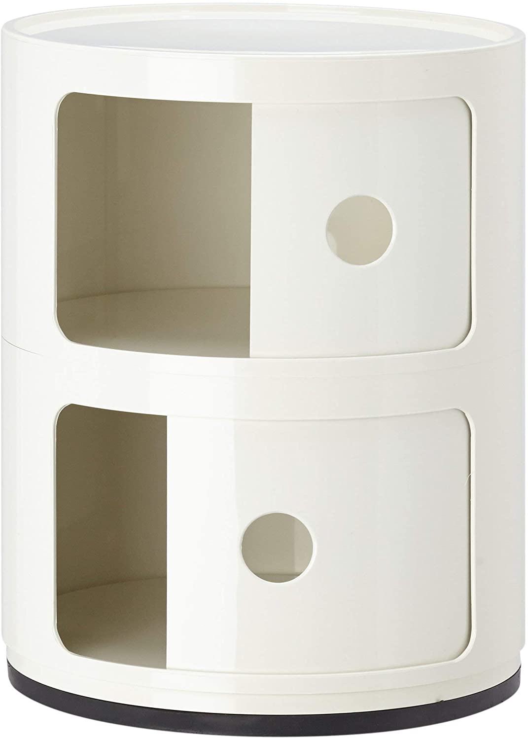 Kartell Componibili Round Storage Unit, 2 Drawer, White – BigaMart