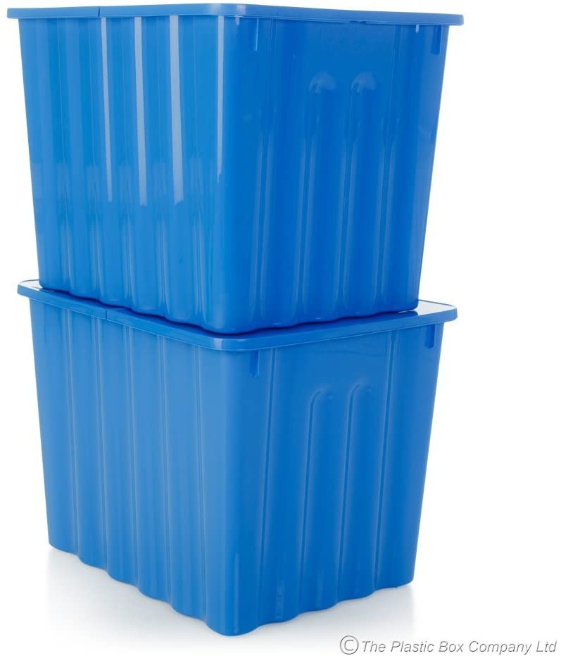 Strata 110lt Super Nova Large Plastic Storage Box and Lid (Pack of 2 ...