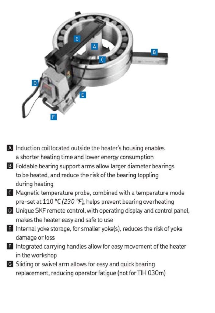 SKF TIH 030m/110V Small Induction Heater with 40kg Bearing Heating Capacity – BigaMart