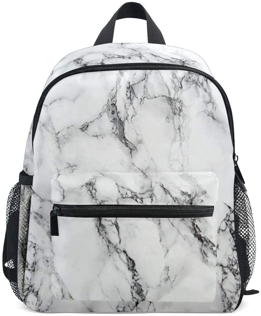 Mini Marble Backpack for Girls White Marble Stone Kids Preschool ...