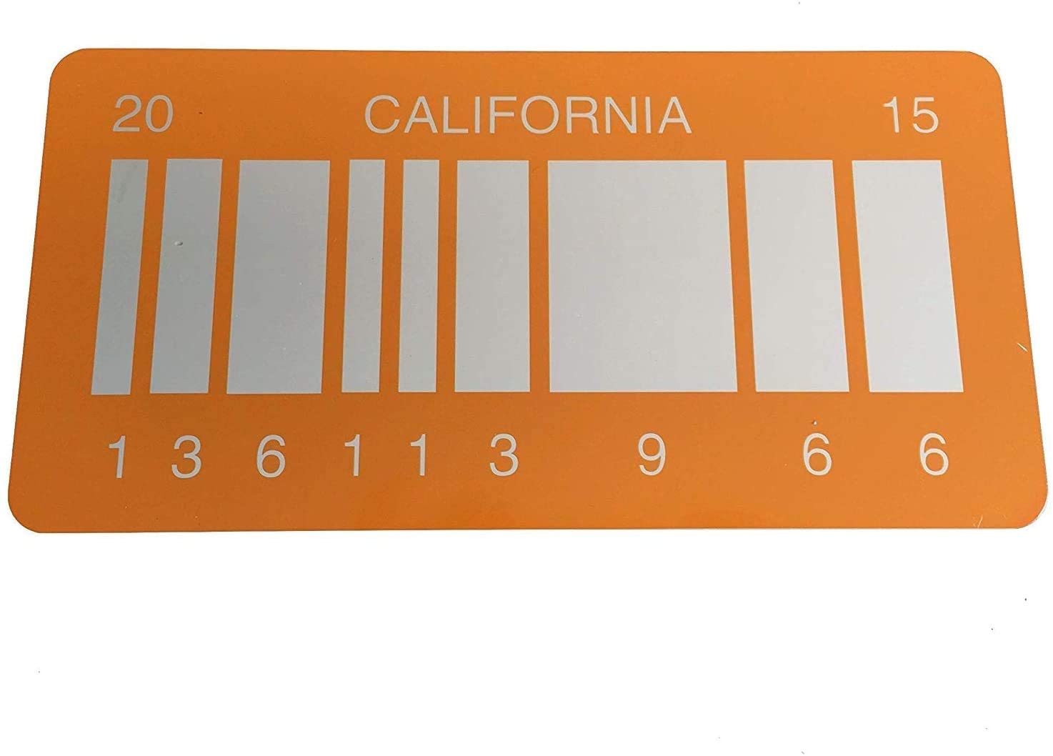 Super6props Back to the Future 2 Delorean replica prop license plate ...