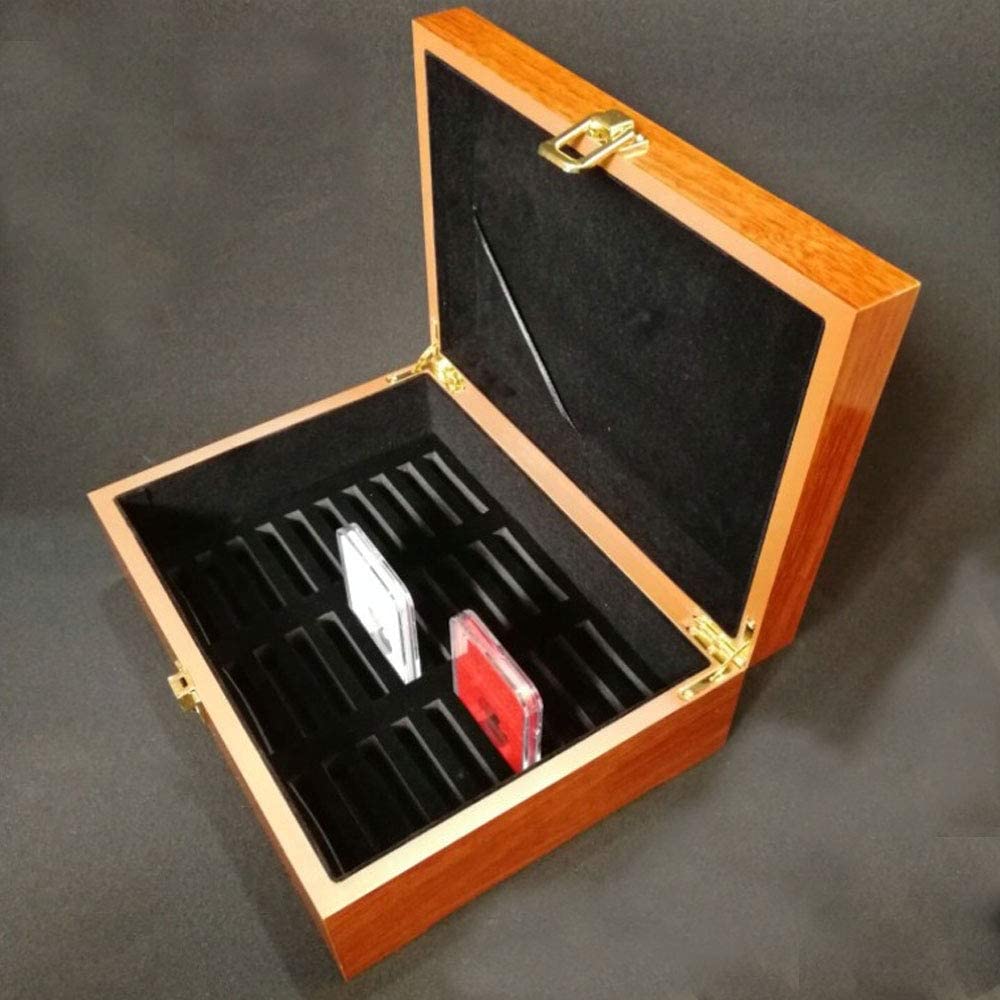 WANLIAN Commemorative Coin Identification Box Collection Wooden Box ...