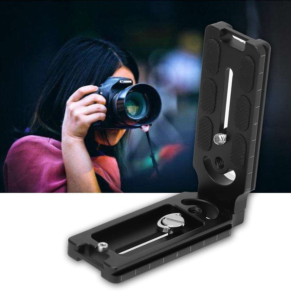 Dilwe L-Plate Bracket, L Shape Camera Bracket Quick Release Plate Stand ...