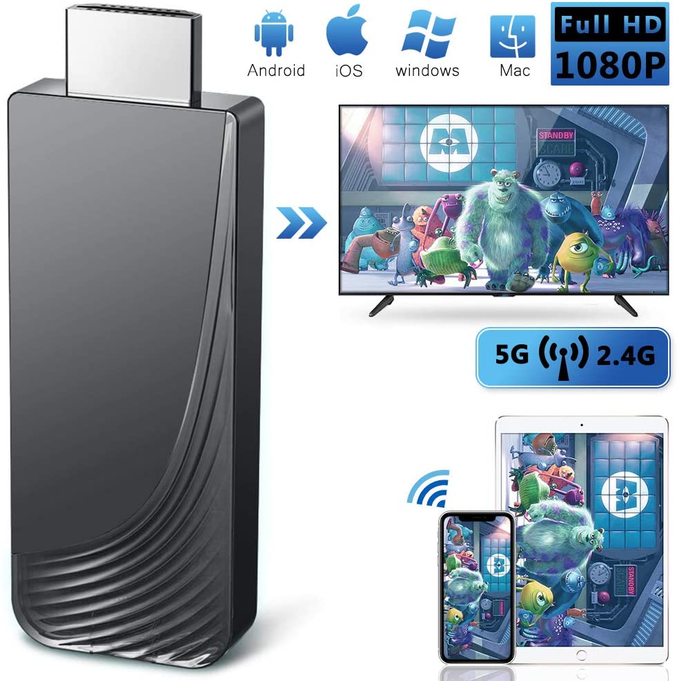 WiFi Display Dongle, iBosi Cheng 5G/2.4G Wireless HDMI Display Adapter ...