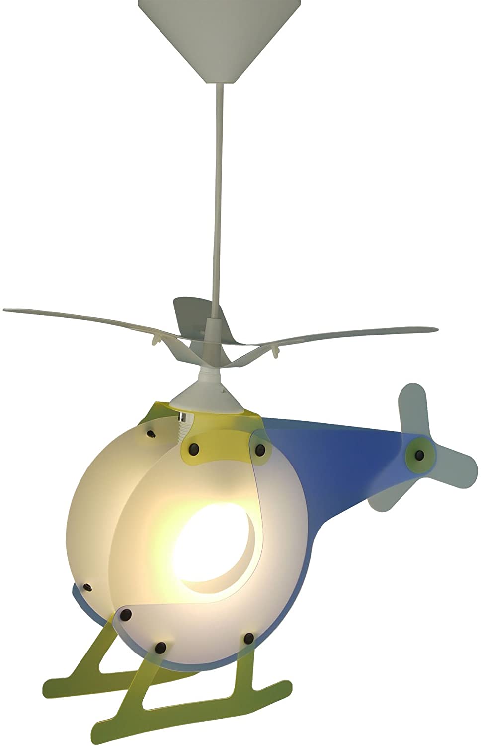Niermann Standby Plastic Pendulum Light, Helicopter, White/Blue – BigaMart