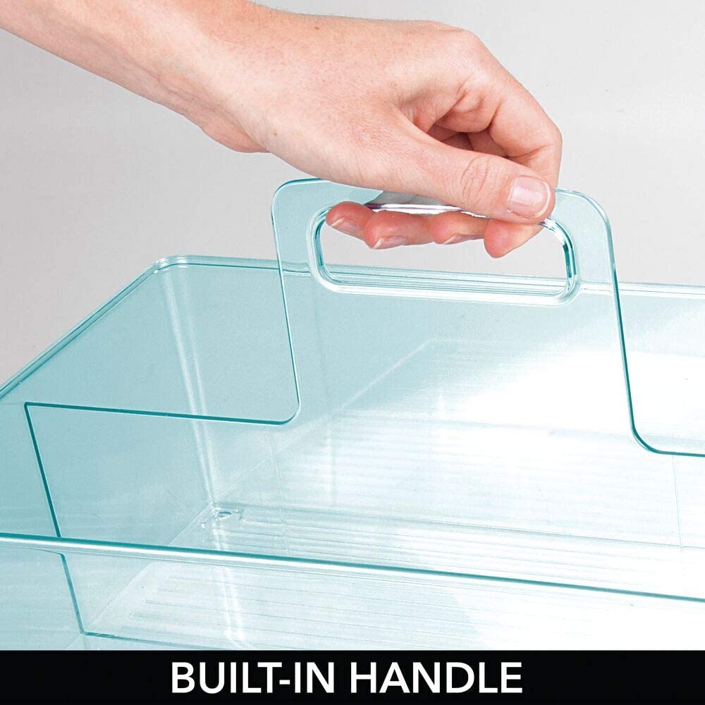 mDesign Nursery Storage Box with Handle — Extra Large Plastic Baby ...