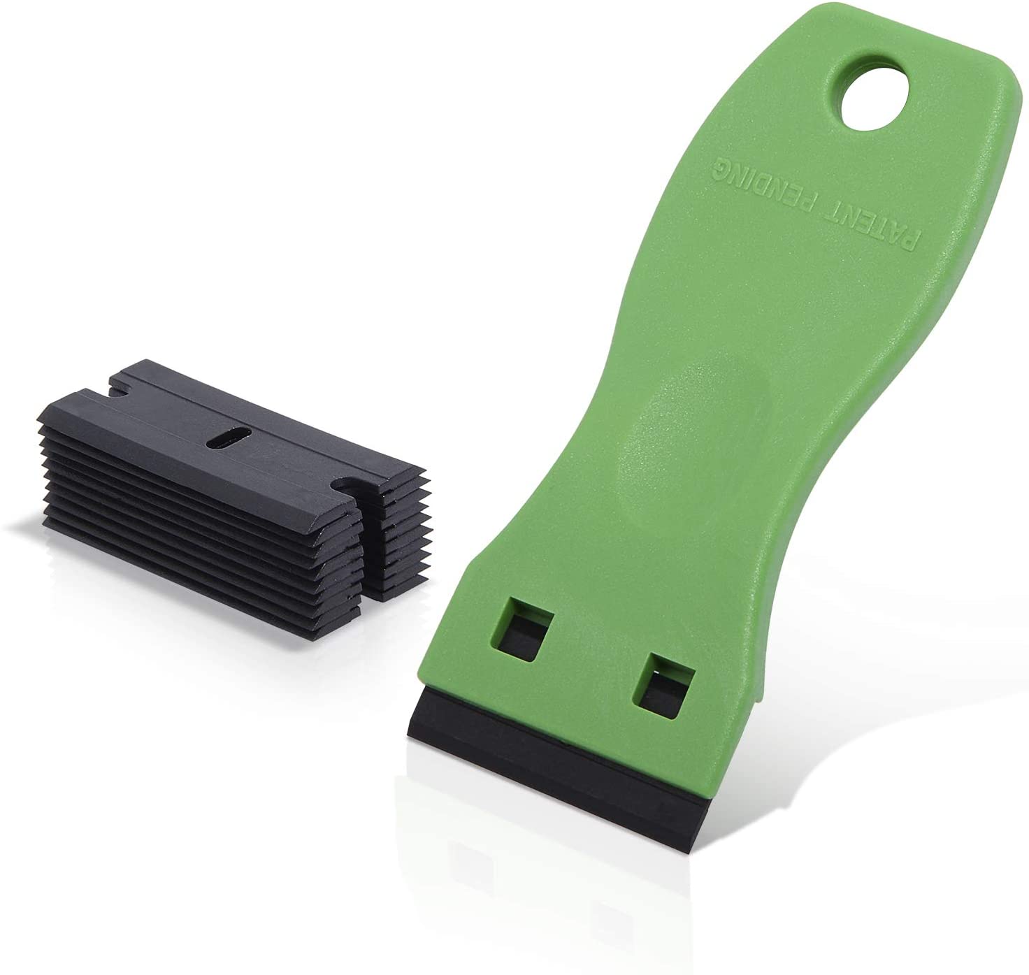 Ehdis Plastic Scraper with 10 Plastic Razor Blade, Adhesive Remover ...