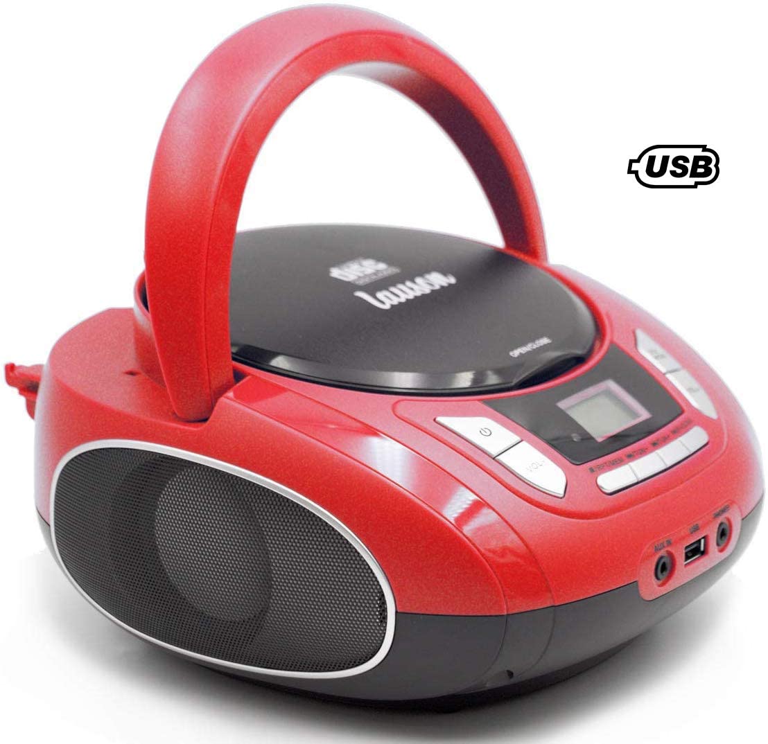 Lauson NXT765 Portable CD Player Multicolor LED Digital FM Radio, LCD ...