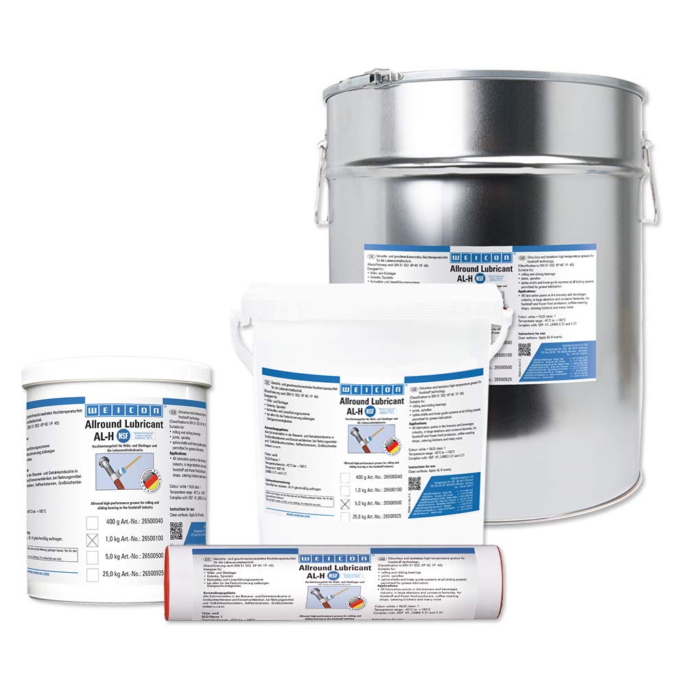 WEICON AL-F High Performance Grease 400 g, Lubricant for Food ...