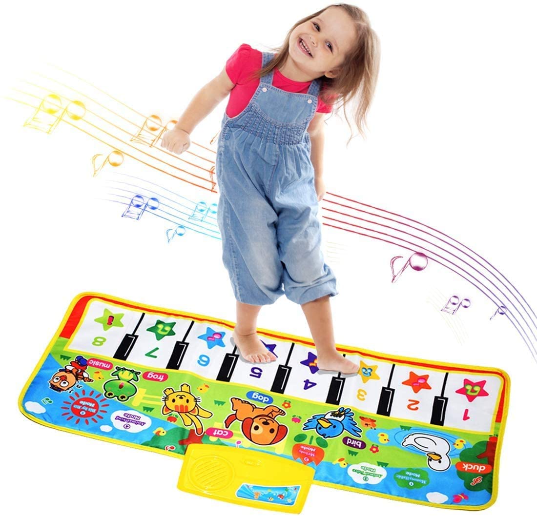 FATE TO FATE Piano Mat for Kids, Musical Mat Floor Piano Mat Keyboard ...