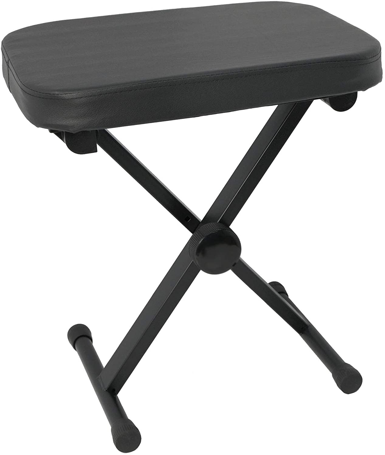 Axus Rocket Keyboard Stool Piano Bench Padded Seat X Frame Adjustable ...