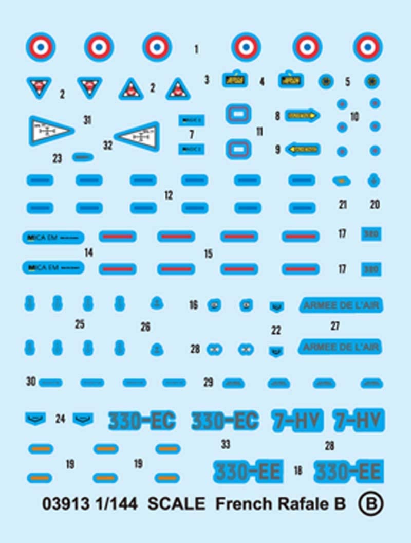 Trumpeter French Rafale B Fighter Model Kit (1/144 Scale) – BigaMart
