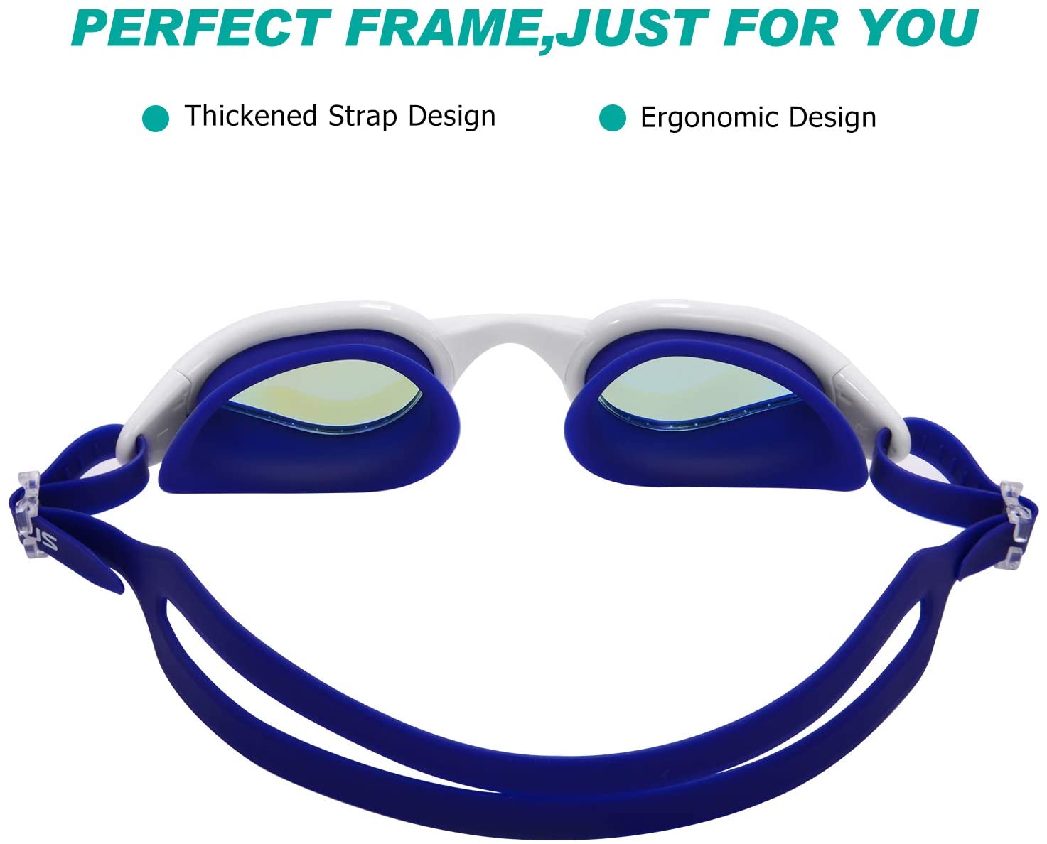 TOPLUS Swimming Goggles, No Leaking Anti Fog UV Protection Swim Goggles ...