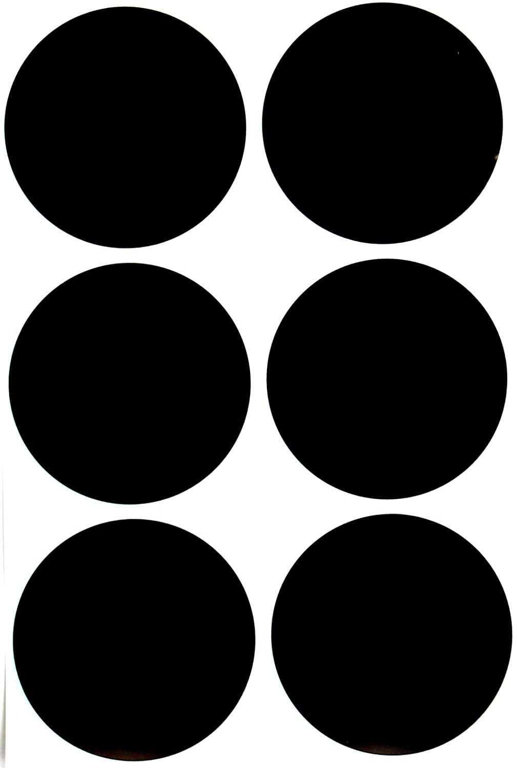 Royal Green Dot Labels Round 5cm Black Stickers 50mm Dots Stickers Easy ...