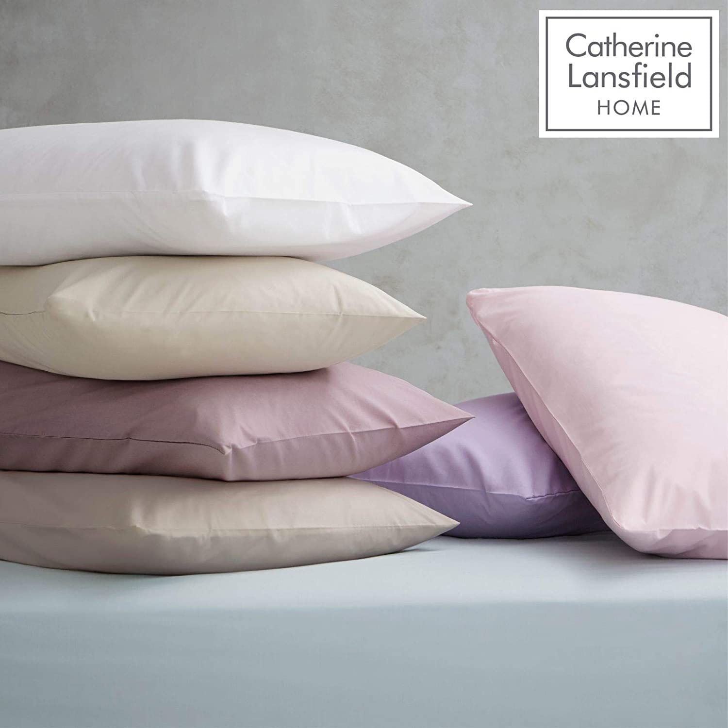 Catherine Lansfield Easy Iron Percale Double Platform Valance Sheet ...