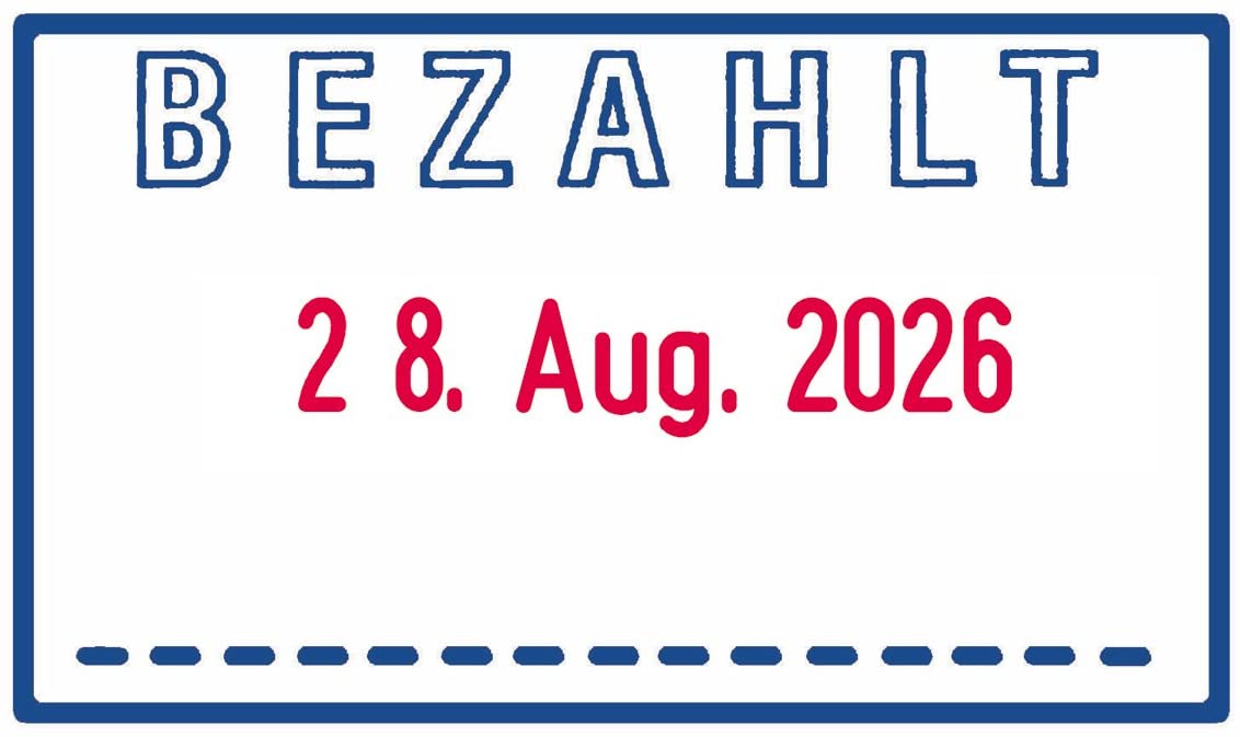 Trodat Printy 4750 / L2 Date Stamp with Text Paid-Black – BigaMart