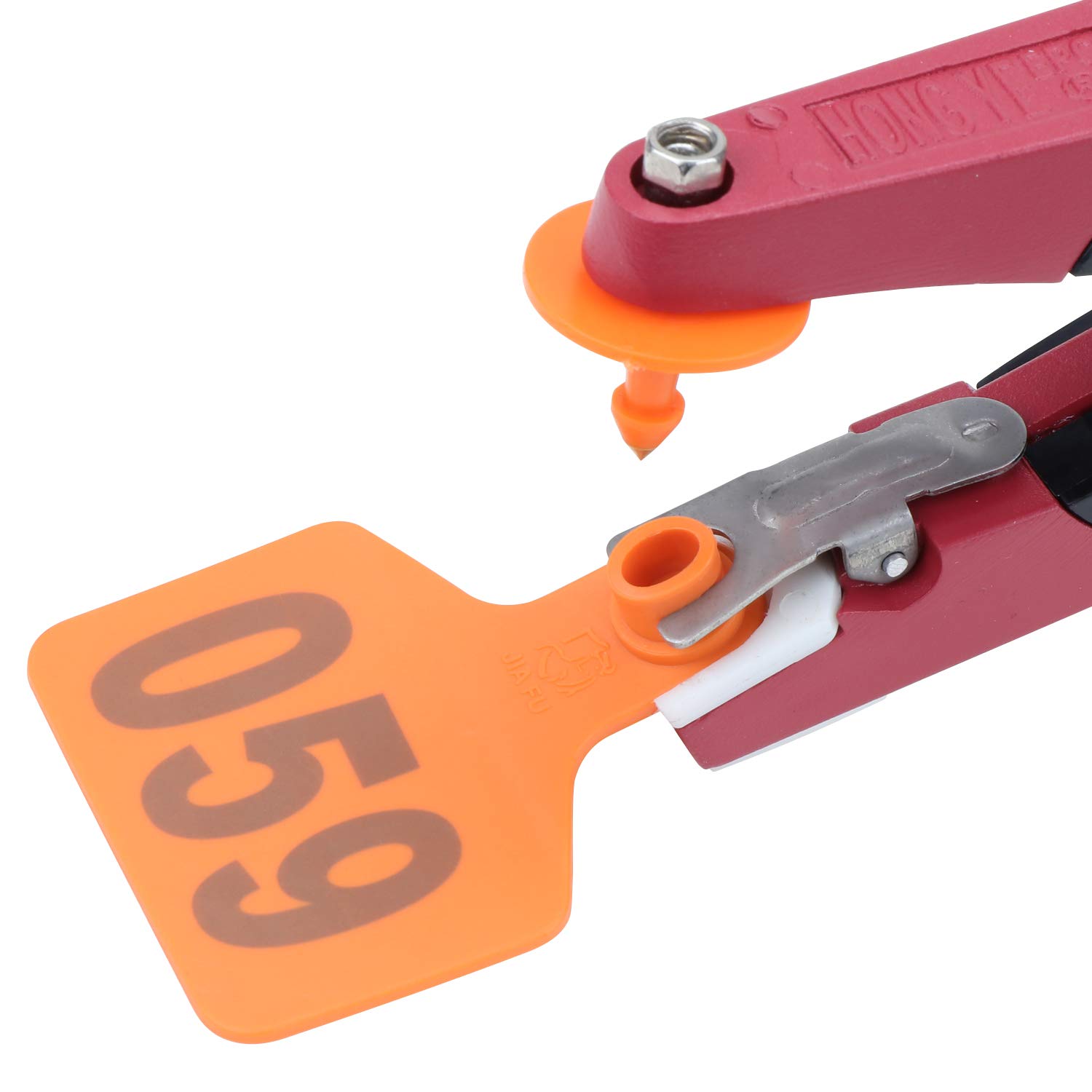 Coolty Ear Tag Applicator with 100PCS 1-100 Number Plastic Livestock ...