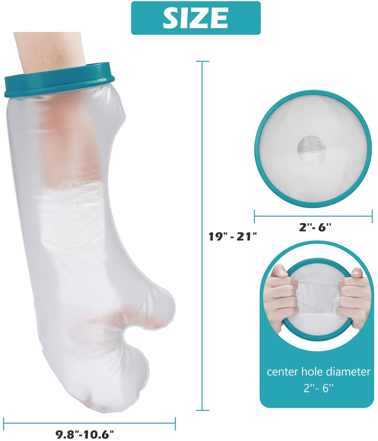 Polaland Waterproof Arm Cast Wound Cover for Shower Bath, Waterproof ...