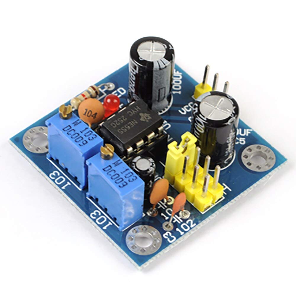 NE555 Pulse Frequency Duty Cycle Square Wave Rectangular Wave Signal ...