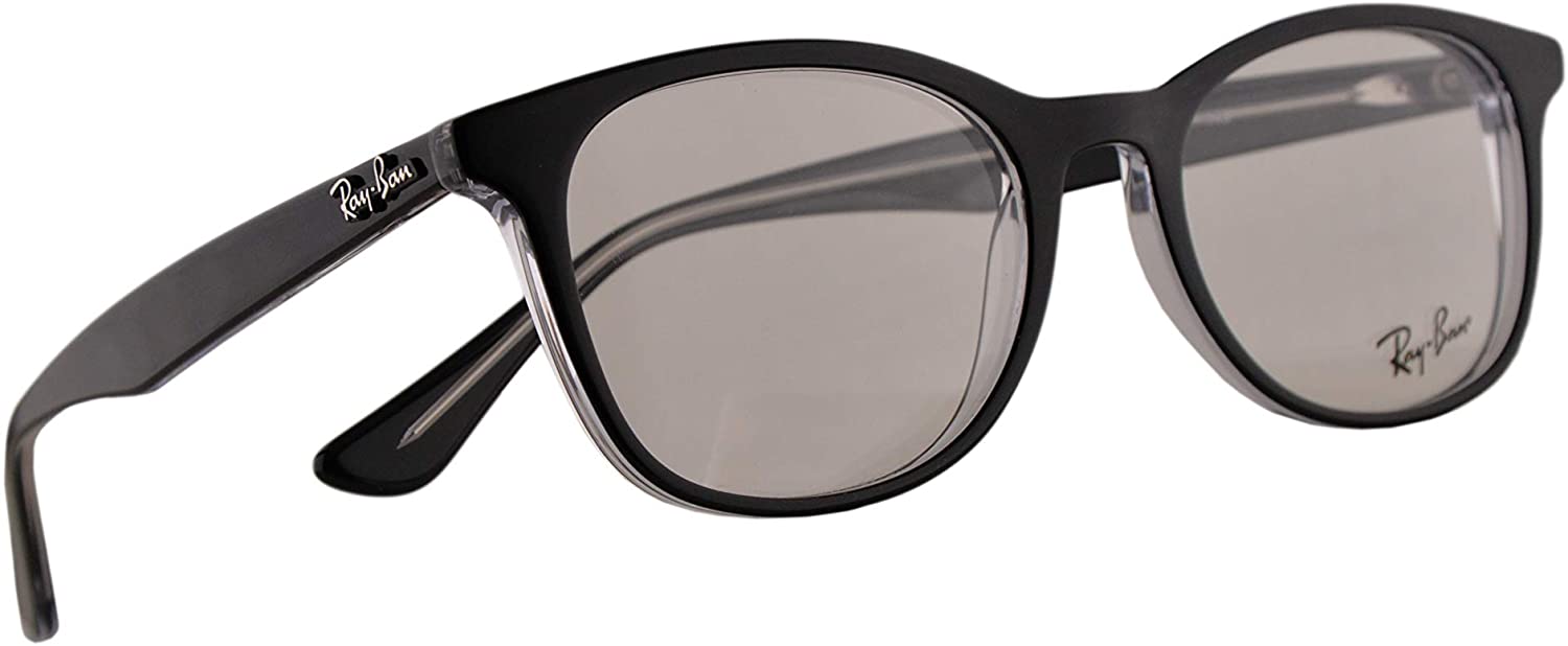 Ray-Ban RB 5356 Eyeglasses 52-19-145 Black Transparent w/Demo Clear ...