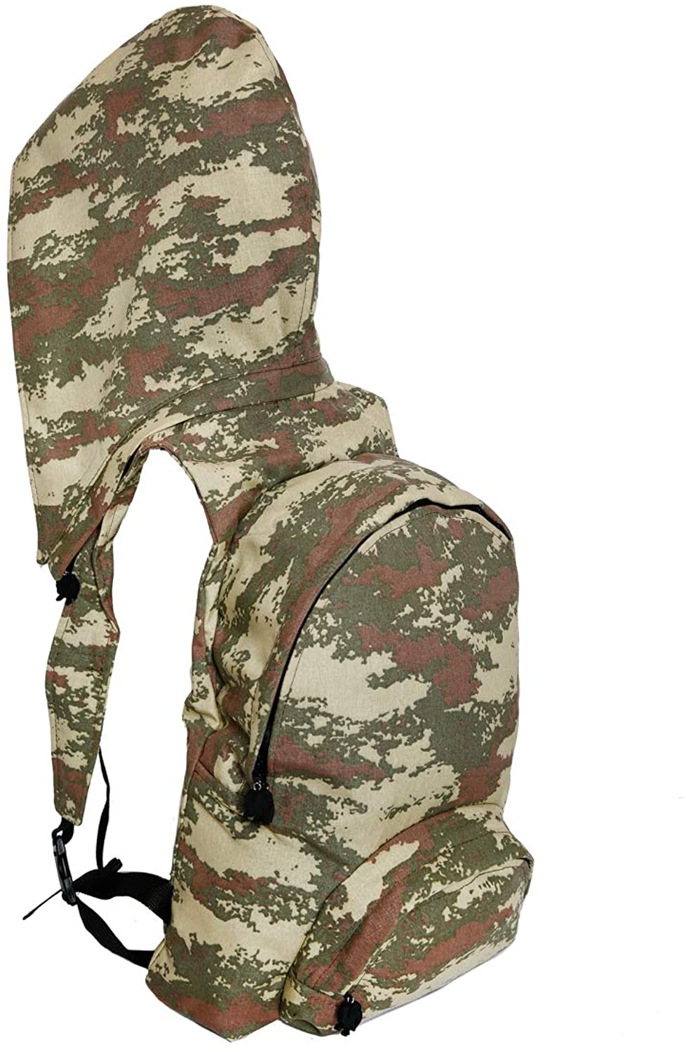 Morikukko Unisex-Adult Hooded Backpack Military Camo Backpack ...