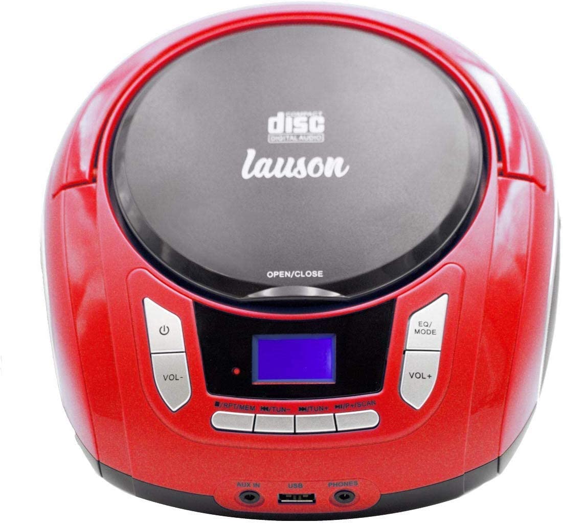Lauson NXT765 Portable CD Player Multicolor LED Digital FM Radio, LCD ...