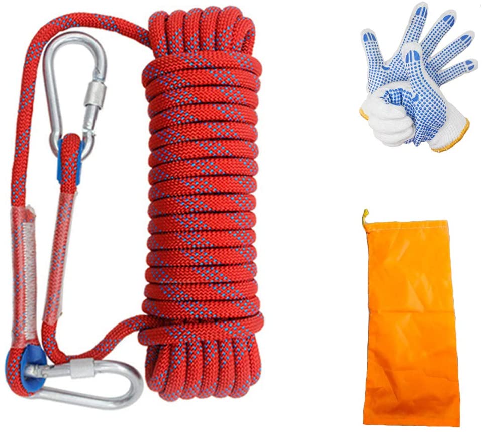 NOZOMI 10M Climbing Rope, Multifunctional Cord 10mm Thick Safety Rope for Home Fire Emergency ...