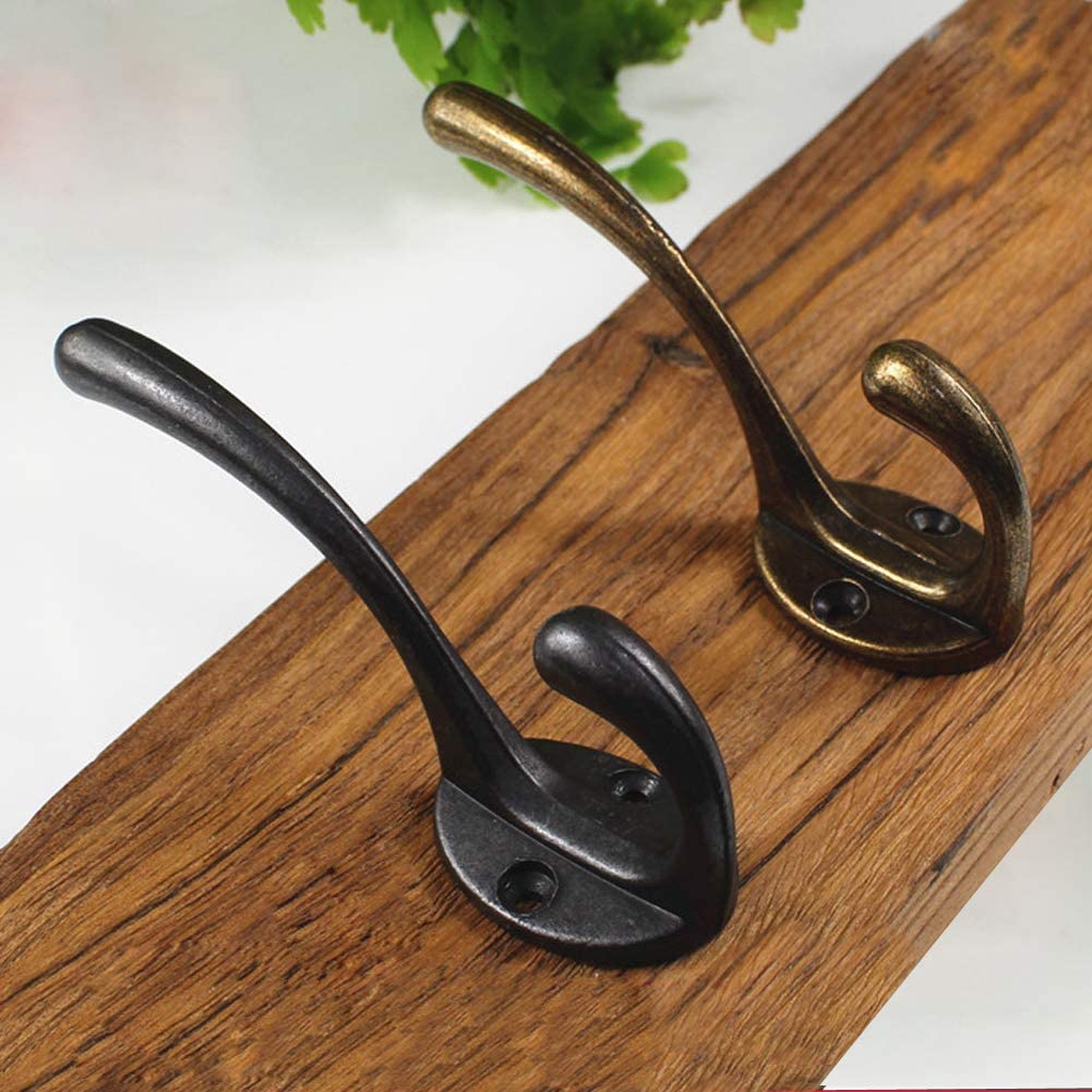 Bosdontek 10 Pcs Modern Coat Hooks Clothes Hat Hooks Robe Hooks Wall ...