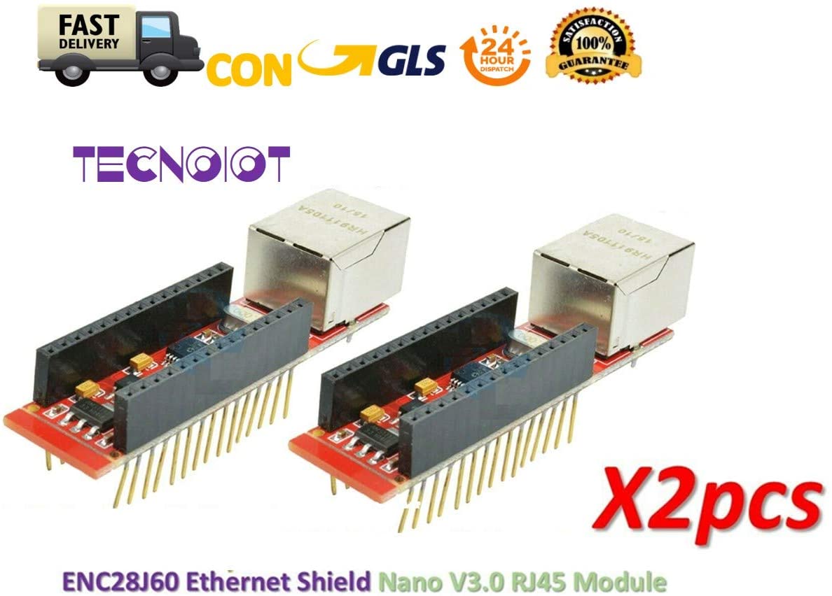 2pcs ENC28J60 Ethernet Shield HR911105A Shield RJ45 Webserver Module – BigaMart