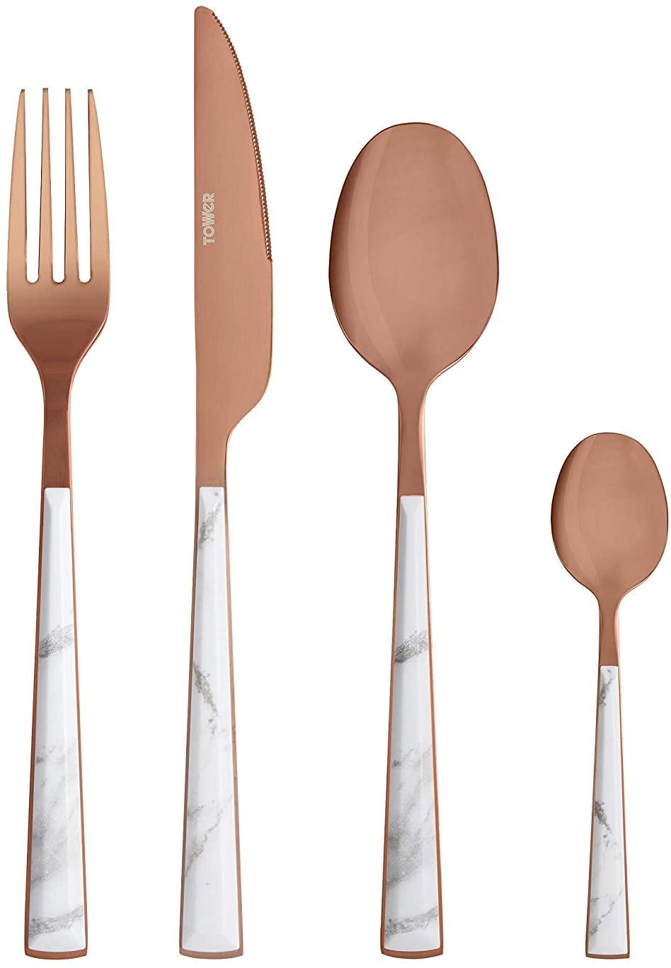 Tower 16 Piece Cutlery Set, Elegant and High Quality Stainless Steel ...