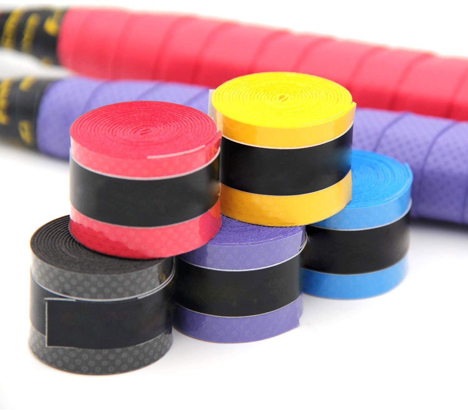 INTVN Tennis sweatband,Pack of 20 Tennis Racket Grips Anti-skid ...