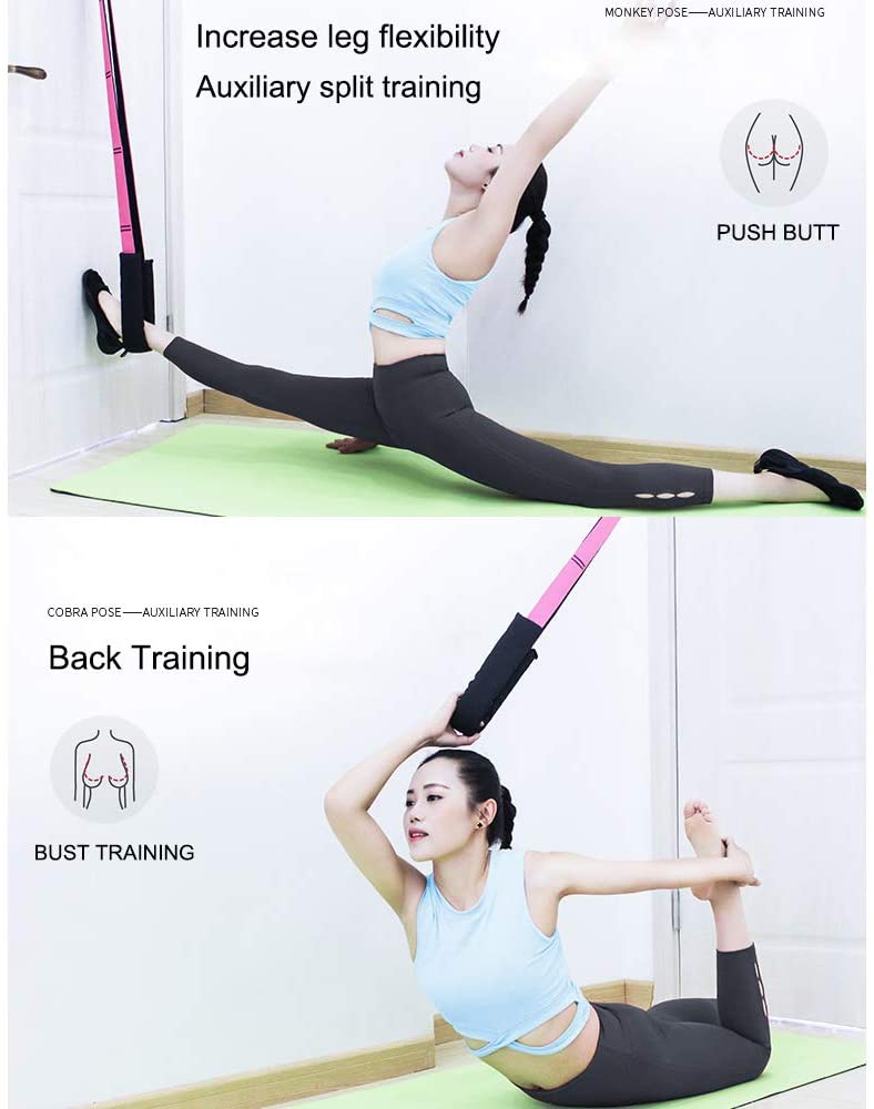 JJunLiM Yoga Ballet Leg Stretching Strap Back Bend Assist Trainer ...