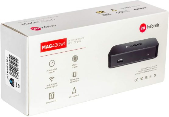 MAG 420 Original Infomir & HB-DIGITAL 4K IPTV Set TOP Box Multimedia ...