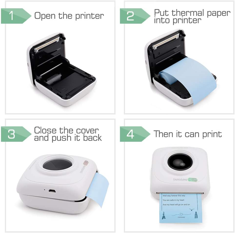 3 Color Direct Thermal Paper for PeriPage A6/A8 PAPERANG P1/P2 Mini ...