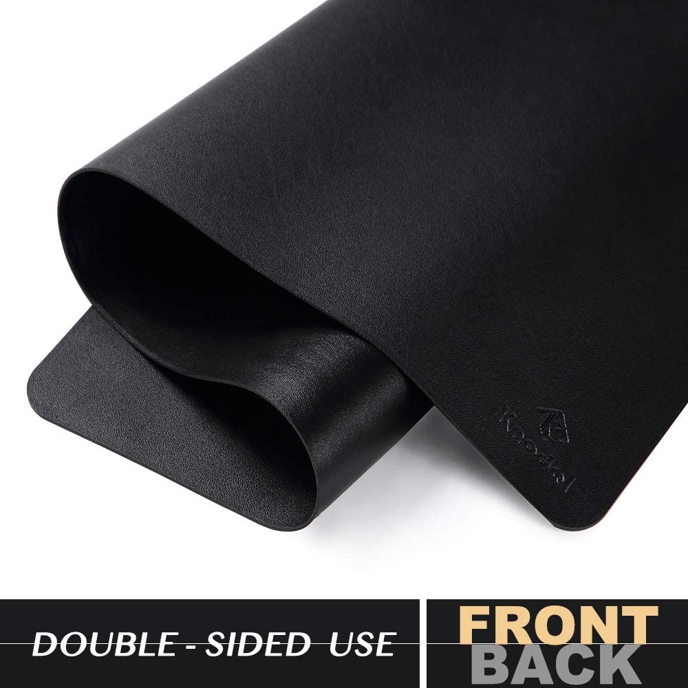 Knodel Desk Pad, Office Desk Mat, 40cm x 80cm PU Leather Desk Blotter ...