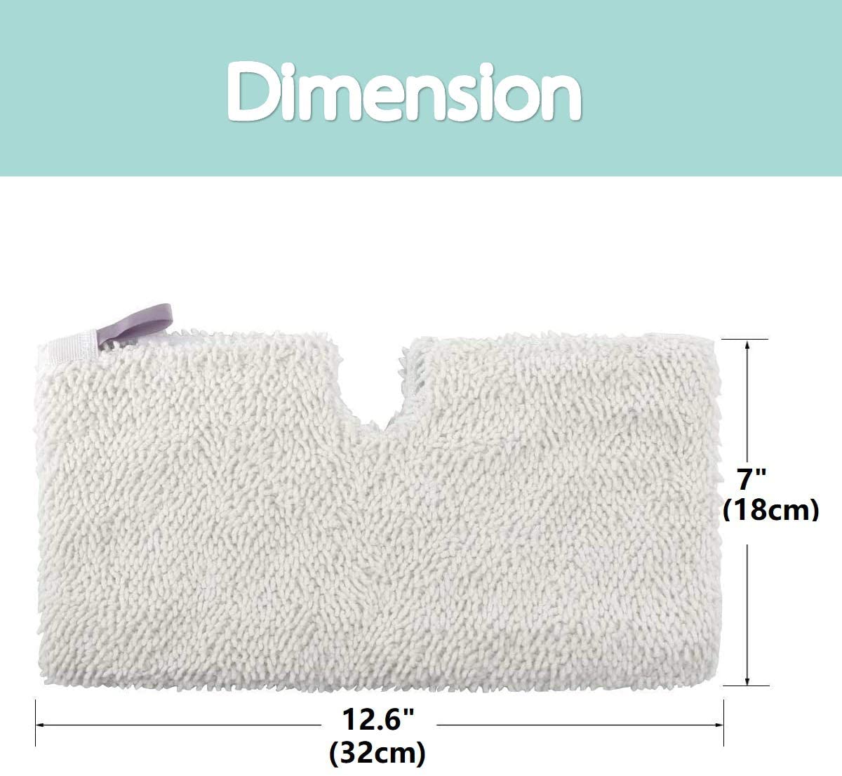 Zeltauto 2 Pcs Microfiber Mop Pads Replacement for Shark Steam Pocket ...